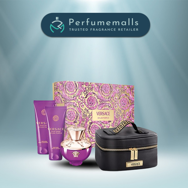 Versace Dylan Purple EDP 100ml + Body Lotion 100ml + Shower Gel 100ml ...